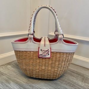 Coach | Bags | Coach Wicker Straw Leather Bag | Poshmark